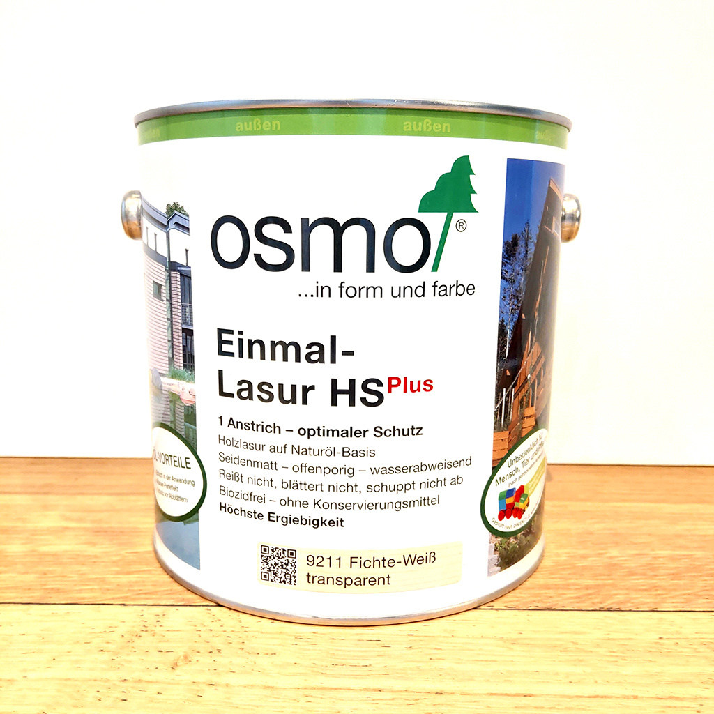 9211 Einmallasur HS Plus Fichte Weiß - Einmal-Lasur HS ...